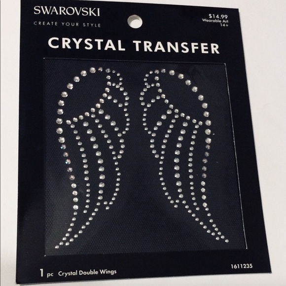 Jewelry | Swarovski Angel Wings Crystal Transfer Iron On | Poshmark